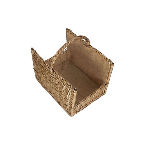 Callow Wicker Log Basket Antique Wash Open Ended Basket